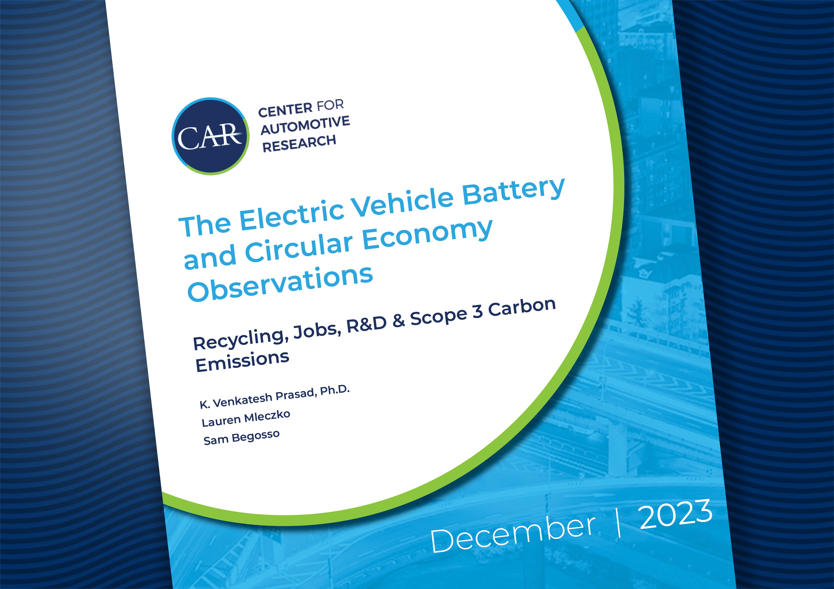 EV Whitepaper Cover - Center for Automotive Research