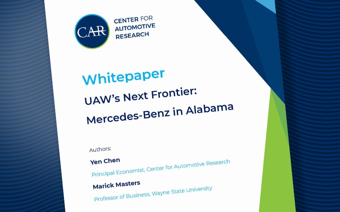 UAW-Mercedes-Benz Cover Graphic | Center for Automotive Research