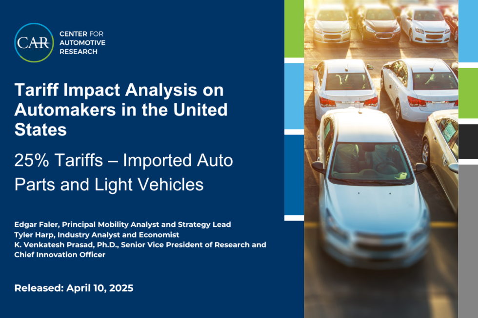 Tariff Impact Analysis on Automakers in the United States | Center for ...